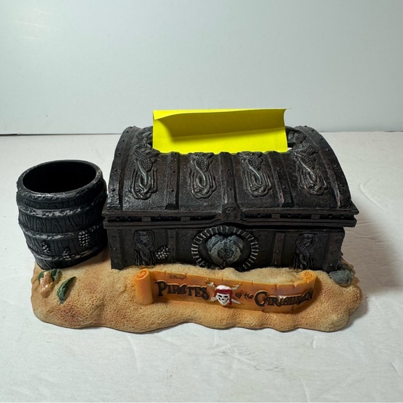 Disney | Office | Disney Sticky Note Pen Holder Pirates Of Caribbean ...